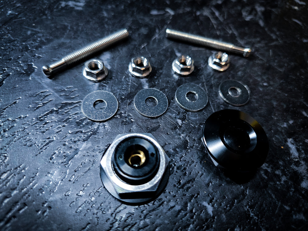 Button Style BLACK Fender Quick Release Kit – Mitch's Garage