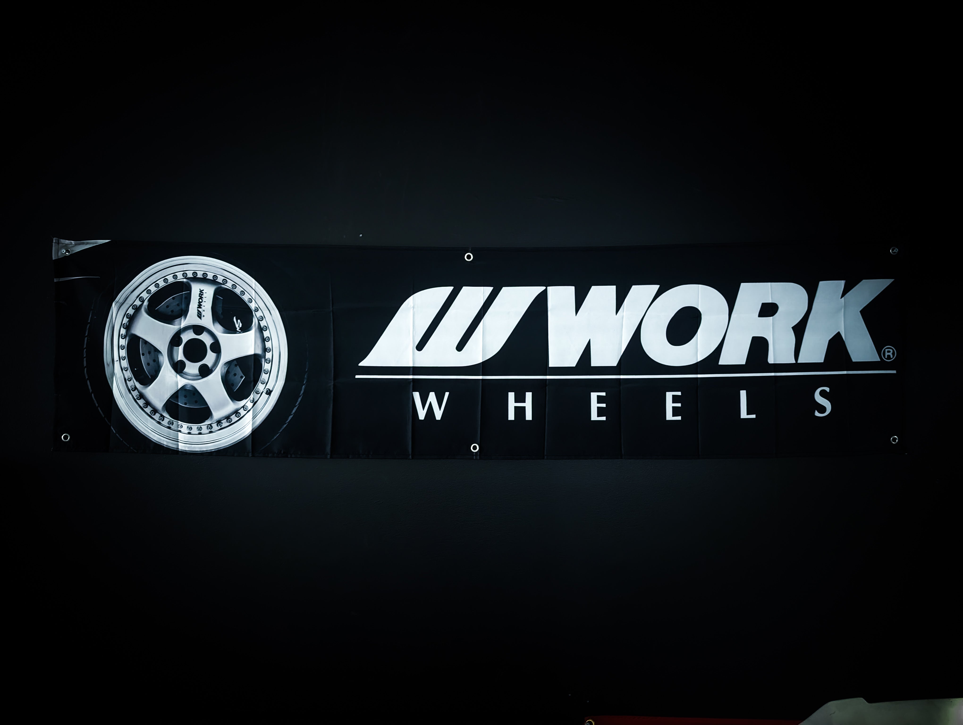 NEW! WORK WHEELS Meister 3P Workshop Banner Flag – Mitch's Garage