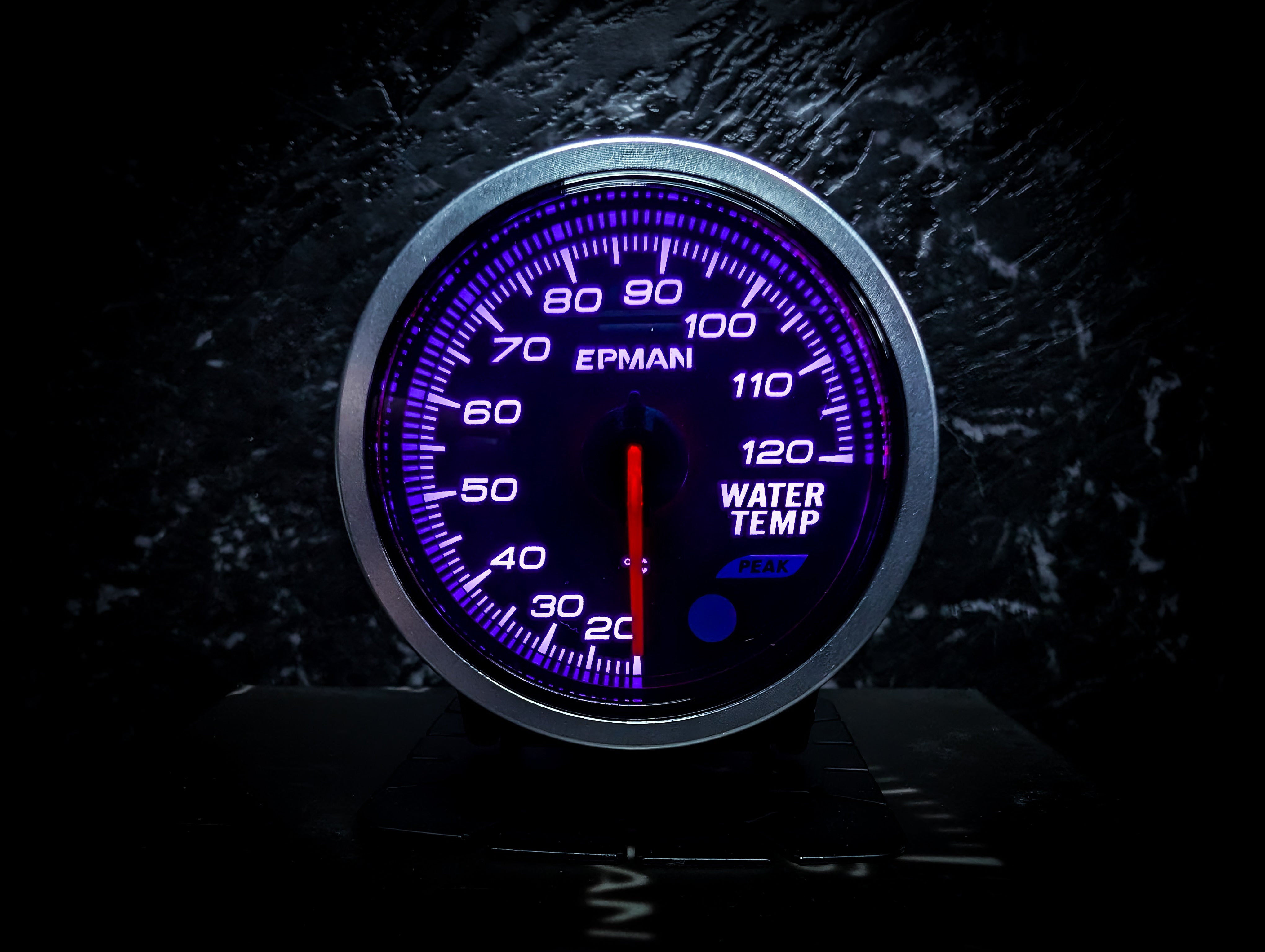 10 Colour Variable Stepper Motorized 52mm Water Temperature Gauge ...